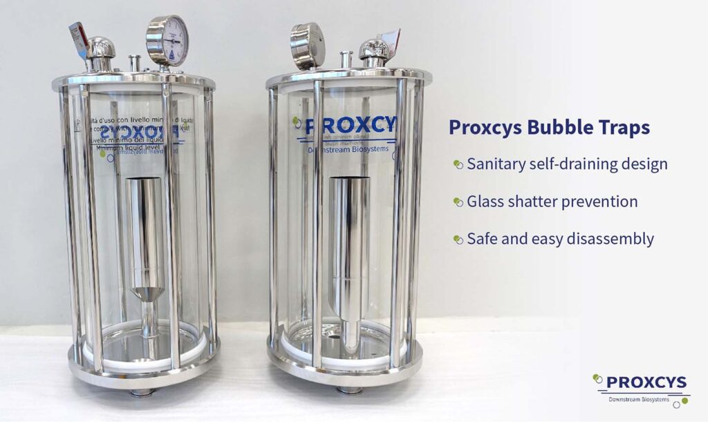Bubble traps for pharma – Proxcys